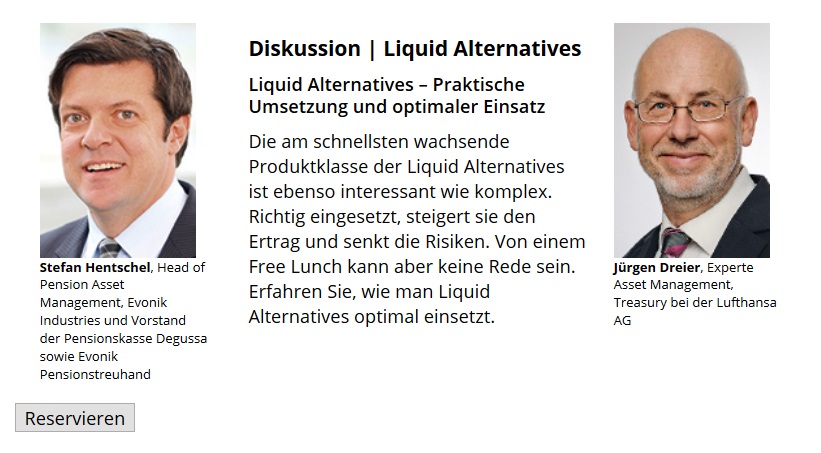 Liquid Alternatives bei Anbietern und Investoren hoch im Kurs ...